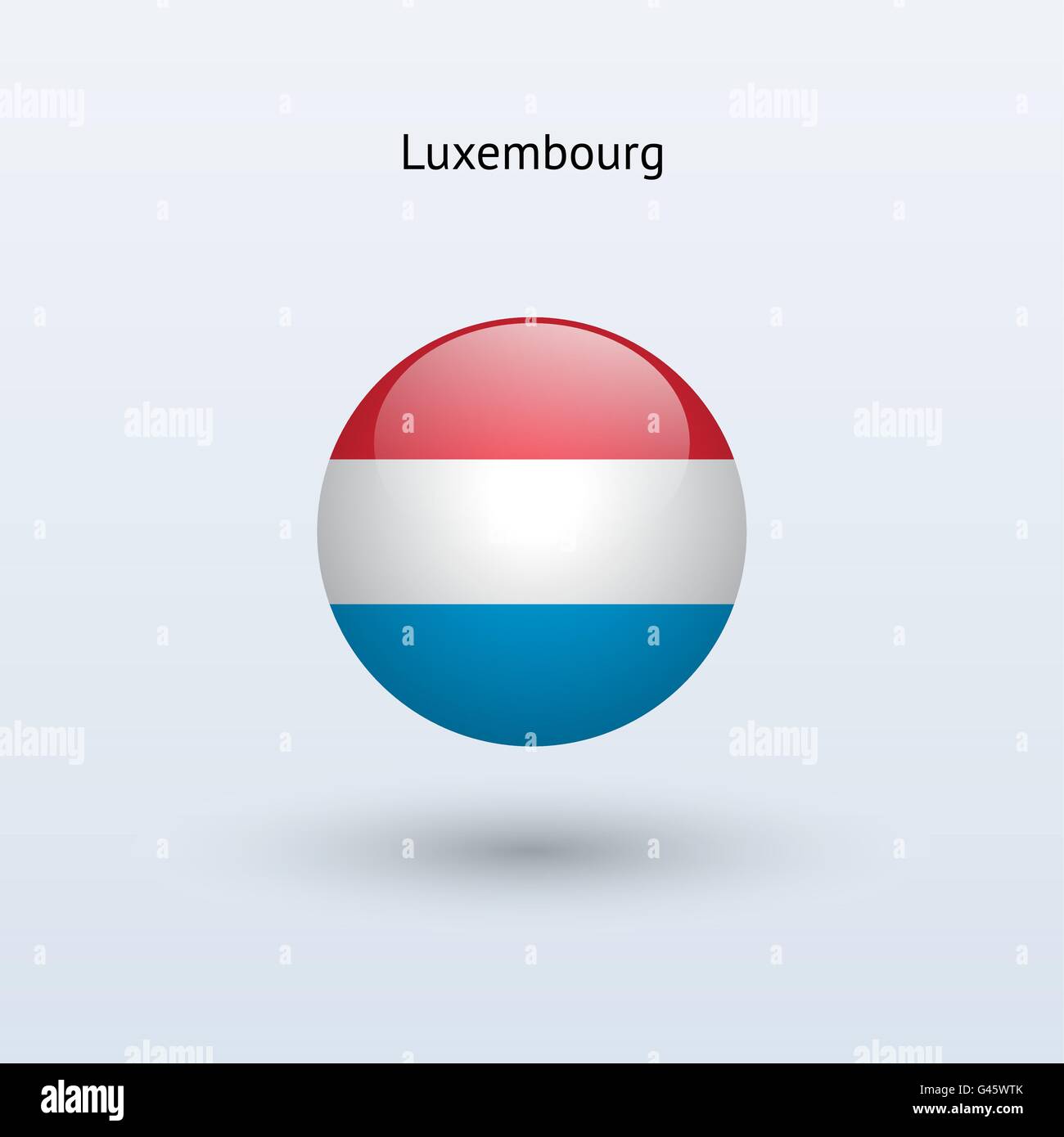 Waving luxembourg flag official Stock Vector Images - Alamy