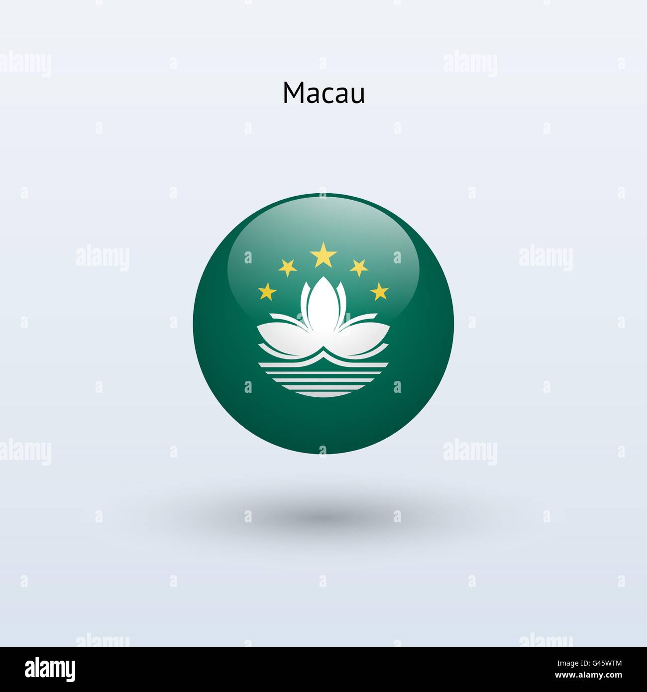 Macau round flag. Vector illustration Stock Vector Image & Art - Alamy