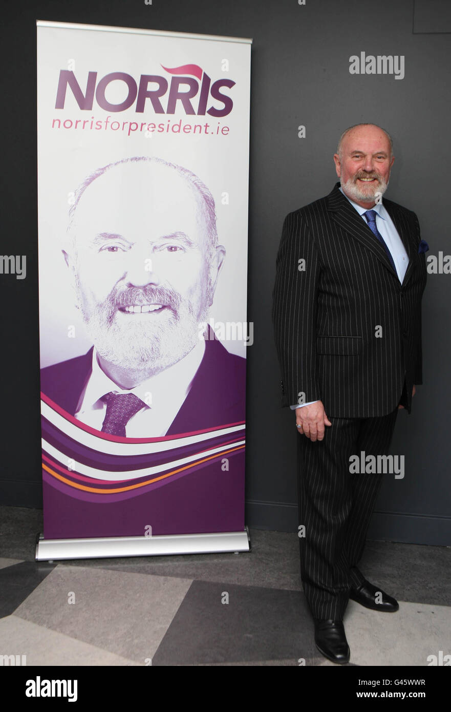 Independent Senator David Norris during his launch for his campaign for ...