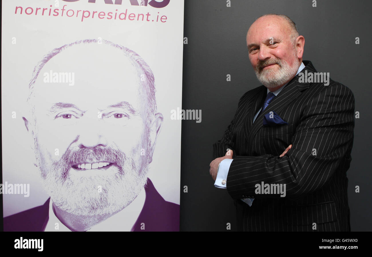 Independent Senator David Norris during his launch for his campaign for ...