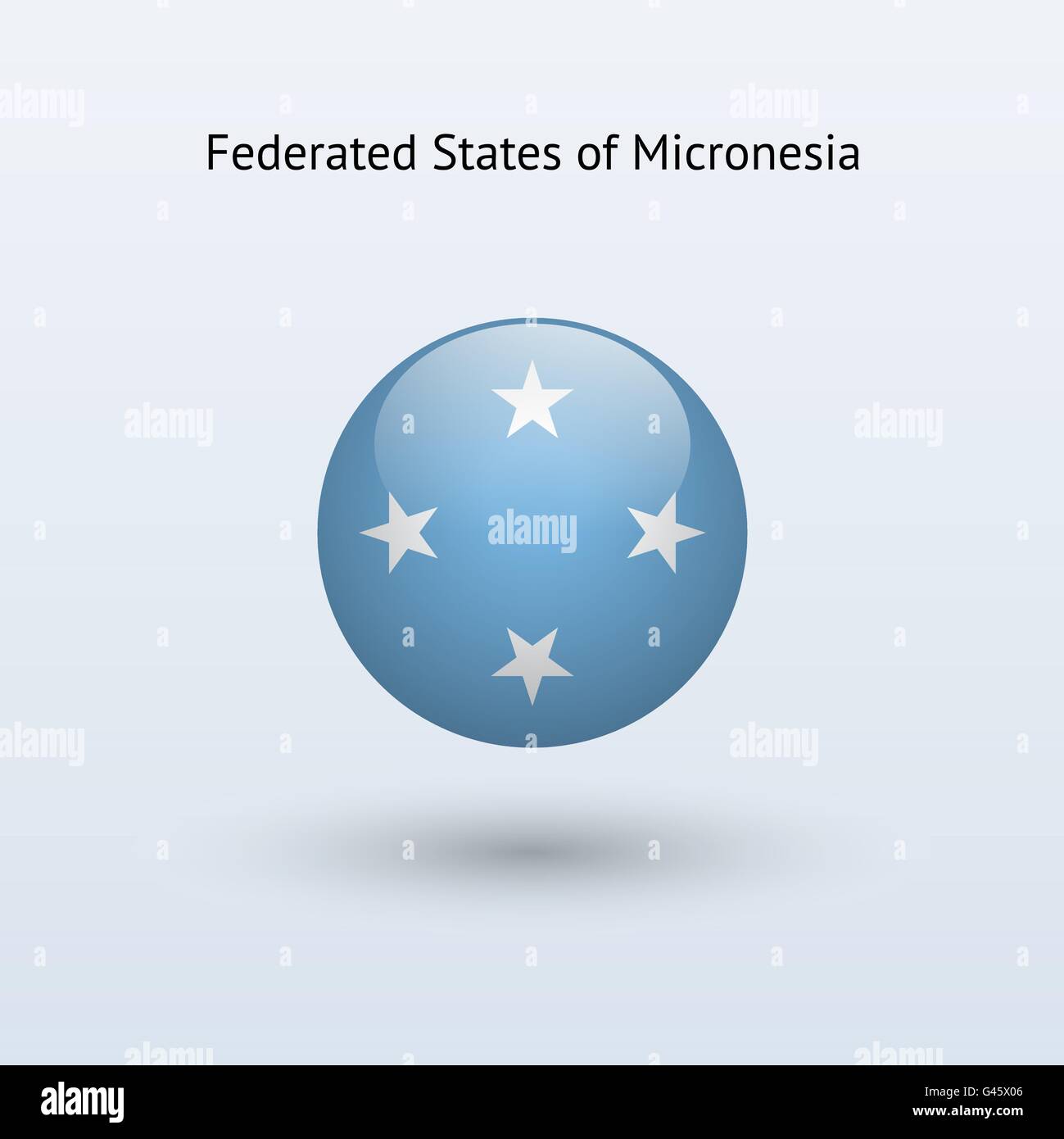 Micronesia round flag. Vector illustration Stock Vector Image & Art - Alamy