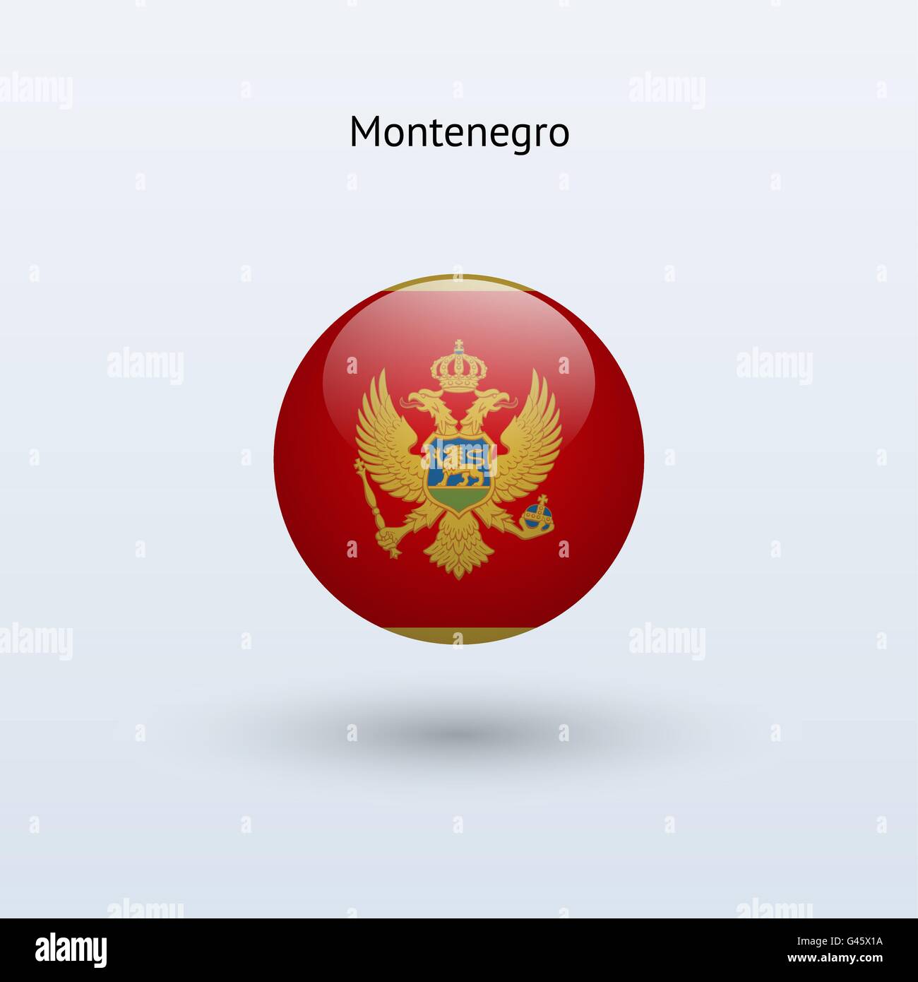 Flag of montenegro waving Stock Vector Images - Alamy
