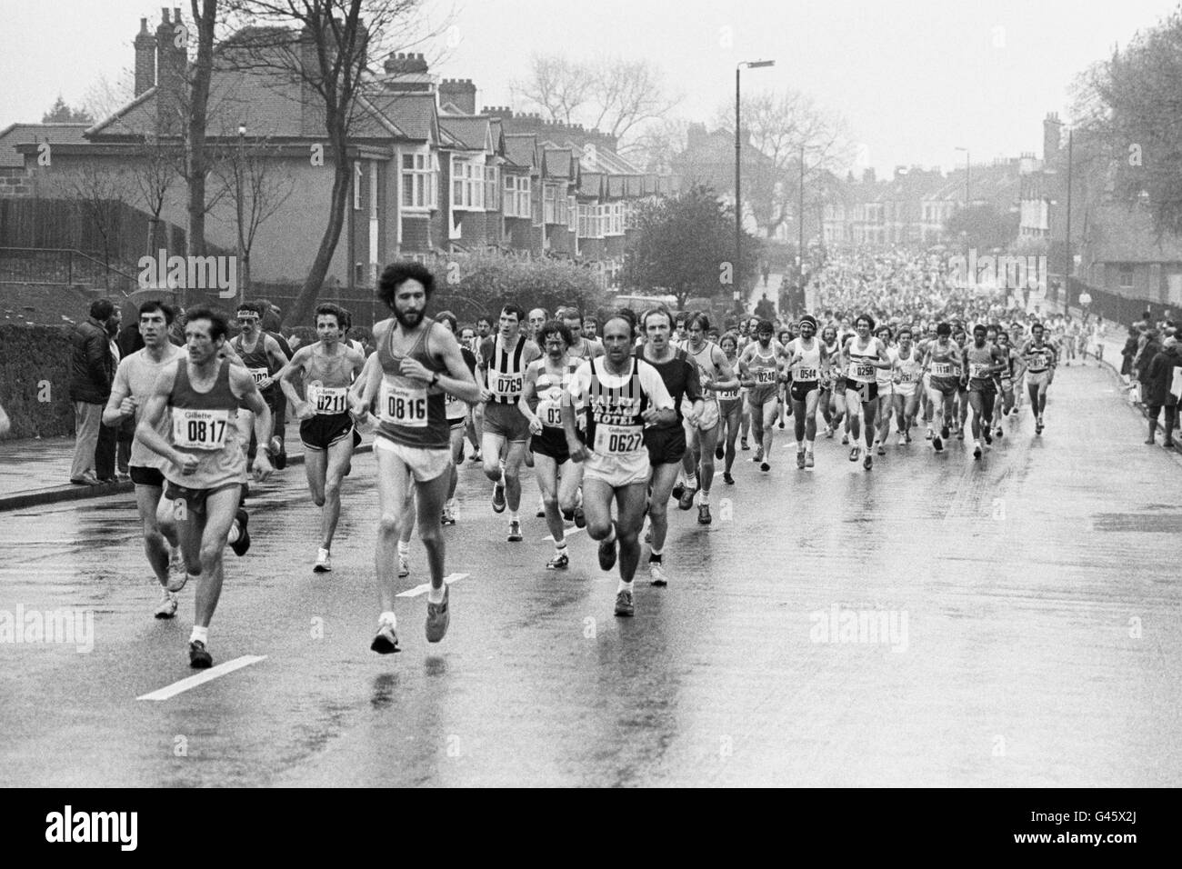Athletics - The 1981 Gillette London Marathon Stock Photo - Alamy