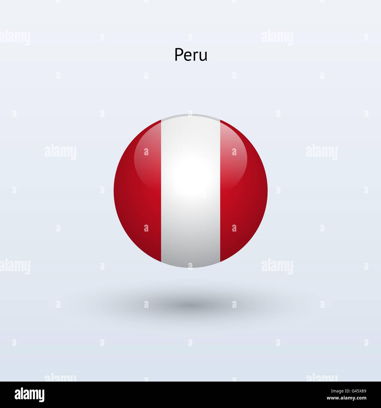Peru round flag. Vector illustration Stock Vector Image & Art - Alamy