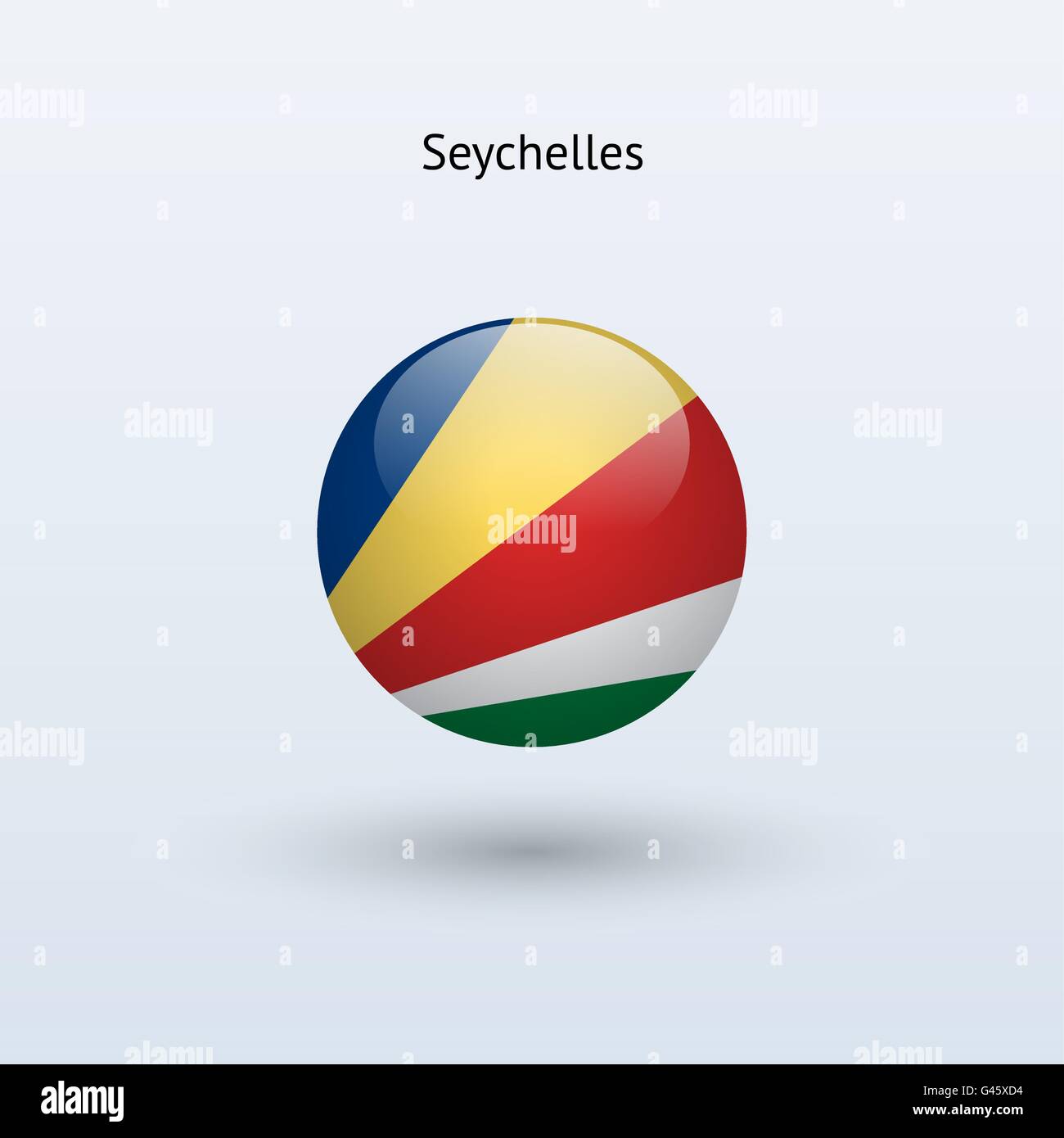 Seychelles circle flag hi-res stock photography and images - Alamy