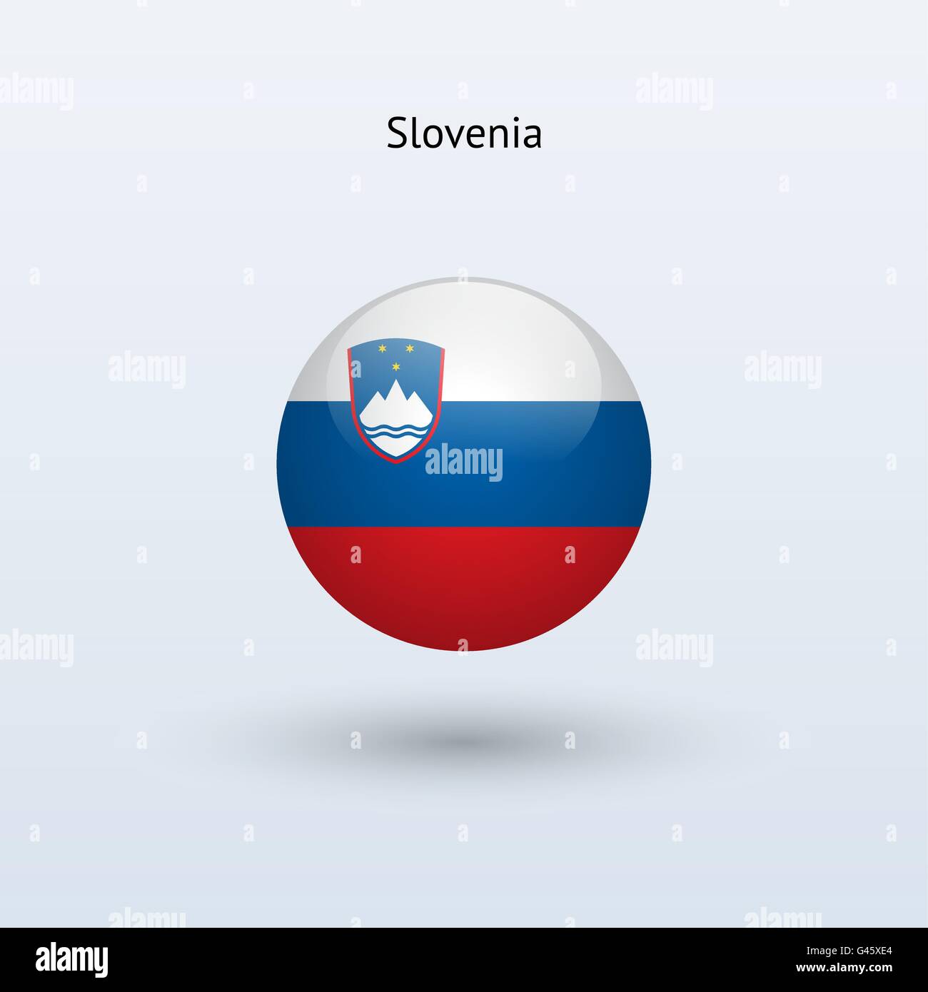 Slovenia flag round circle hi-res stock photography and images - Alamy