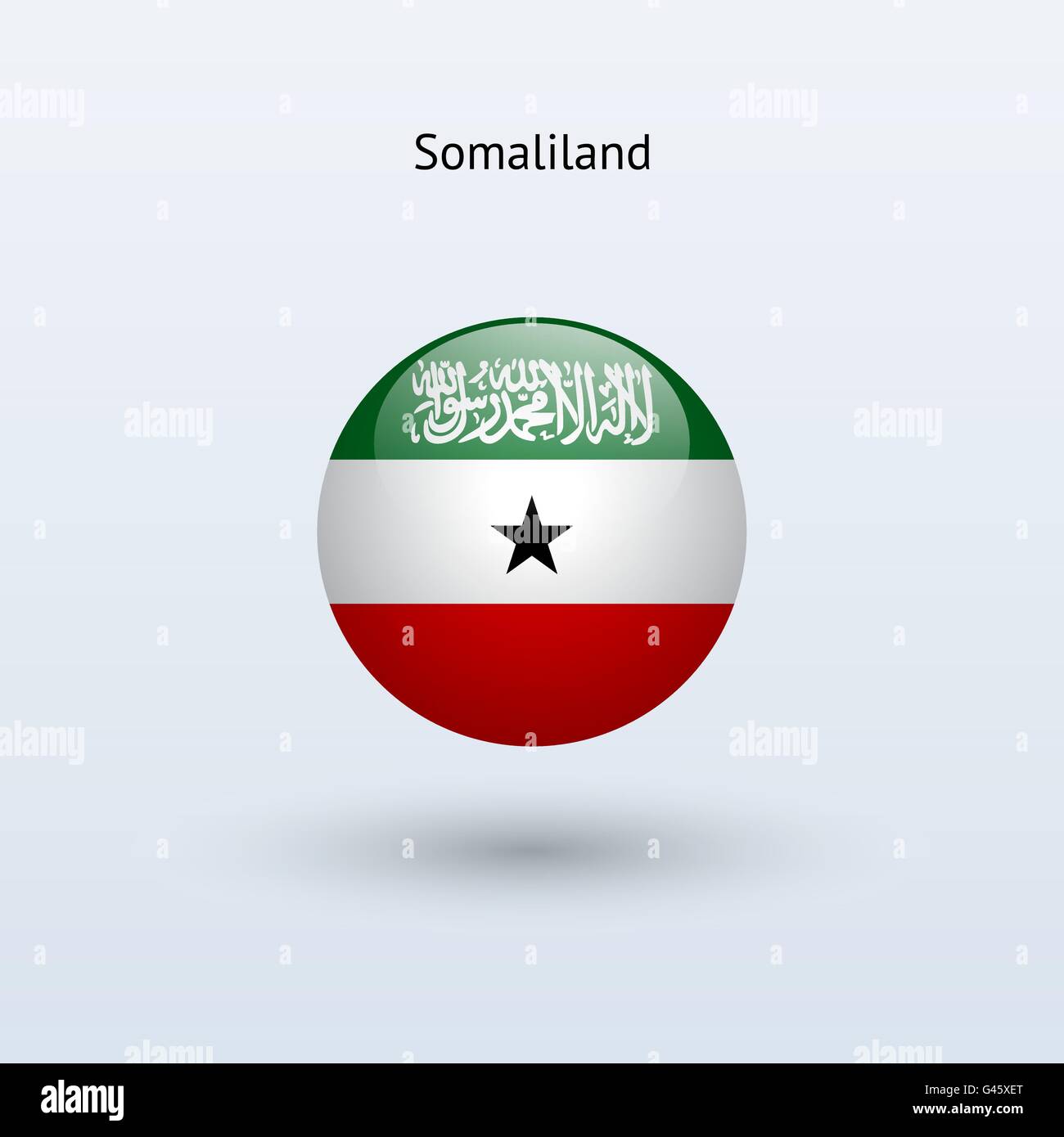 Somaliland round flag. Vector illustration Stock Vector Image & Art - Alamy
