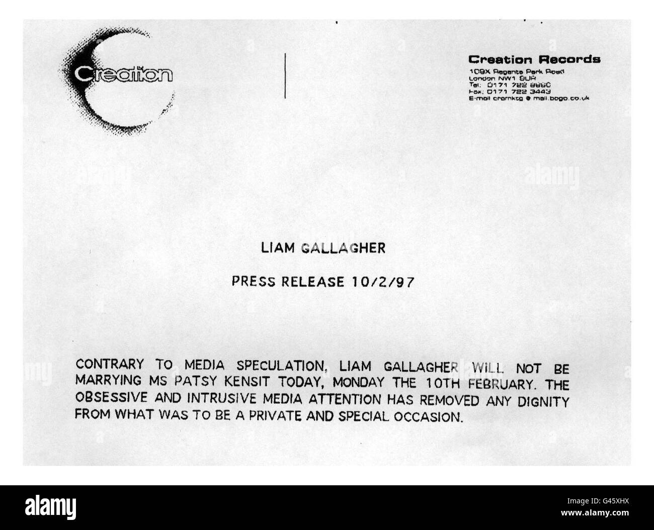 Oasis gallagher liam Cut Out Stock Images & Pictures - Alamy