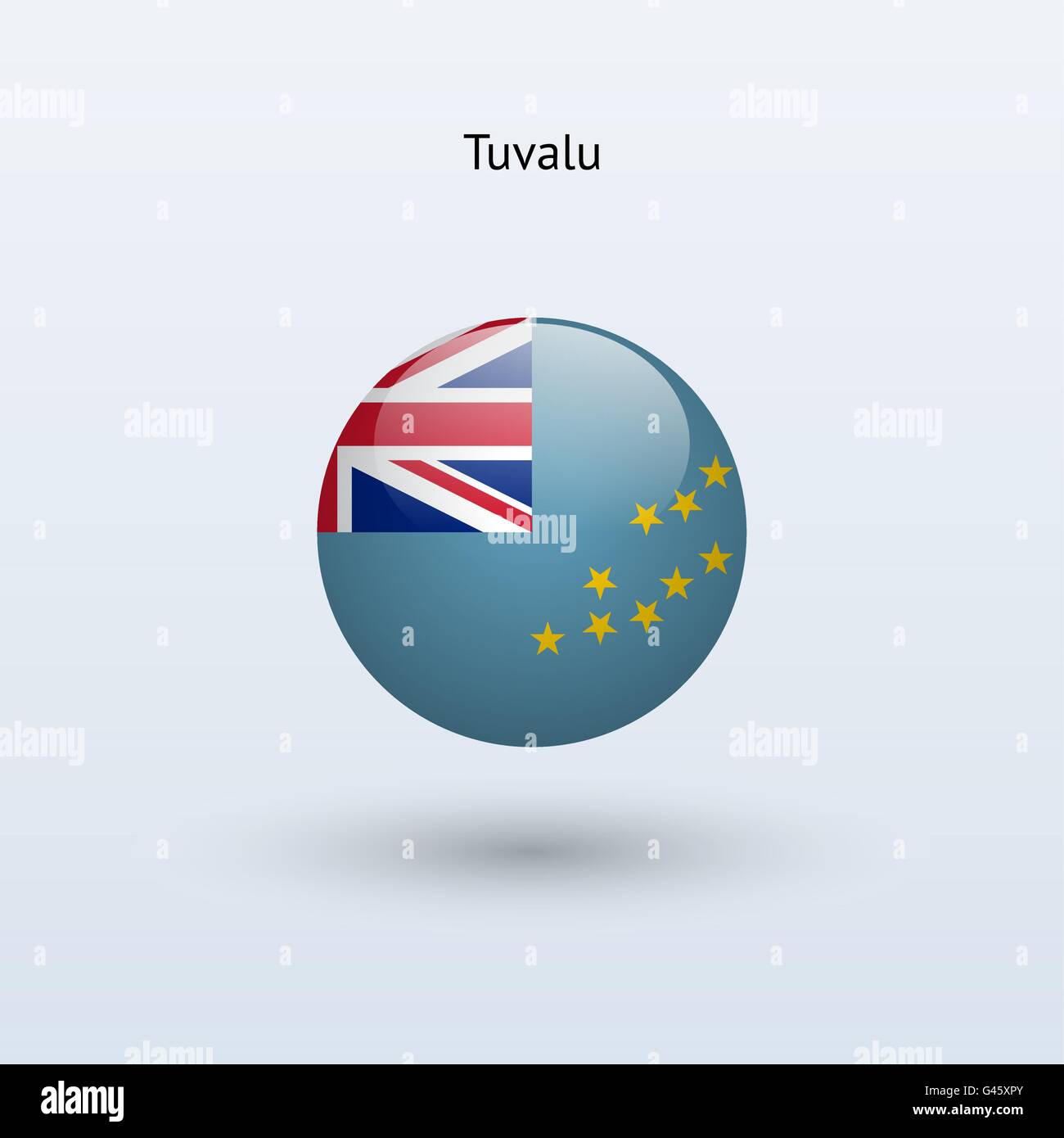 Tuvalu circle flag hi-res stock photography and images - Alamy