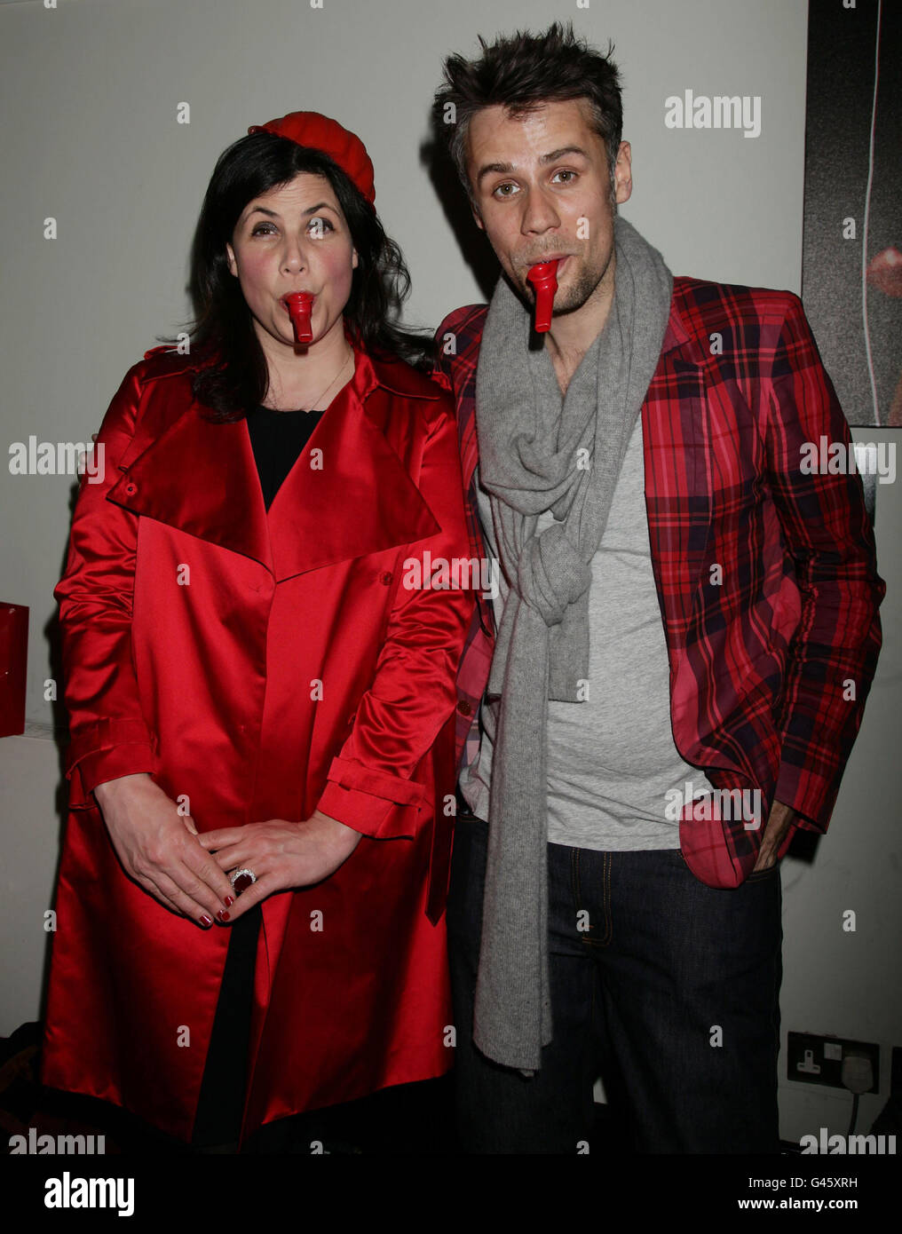 Kirsty Allsop and Richard Bacon during a BBC Radio 3 fundraiser for ...
