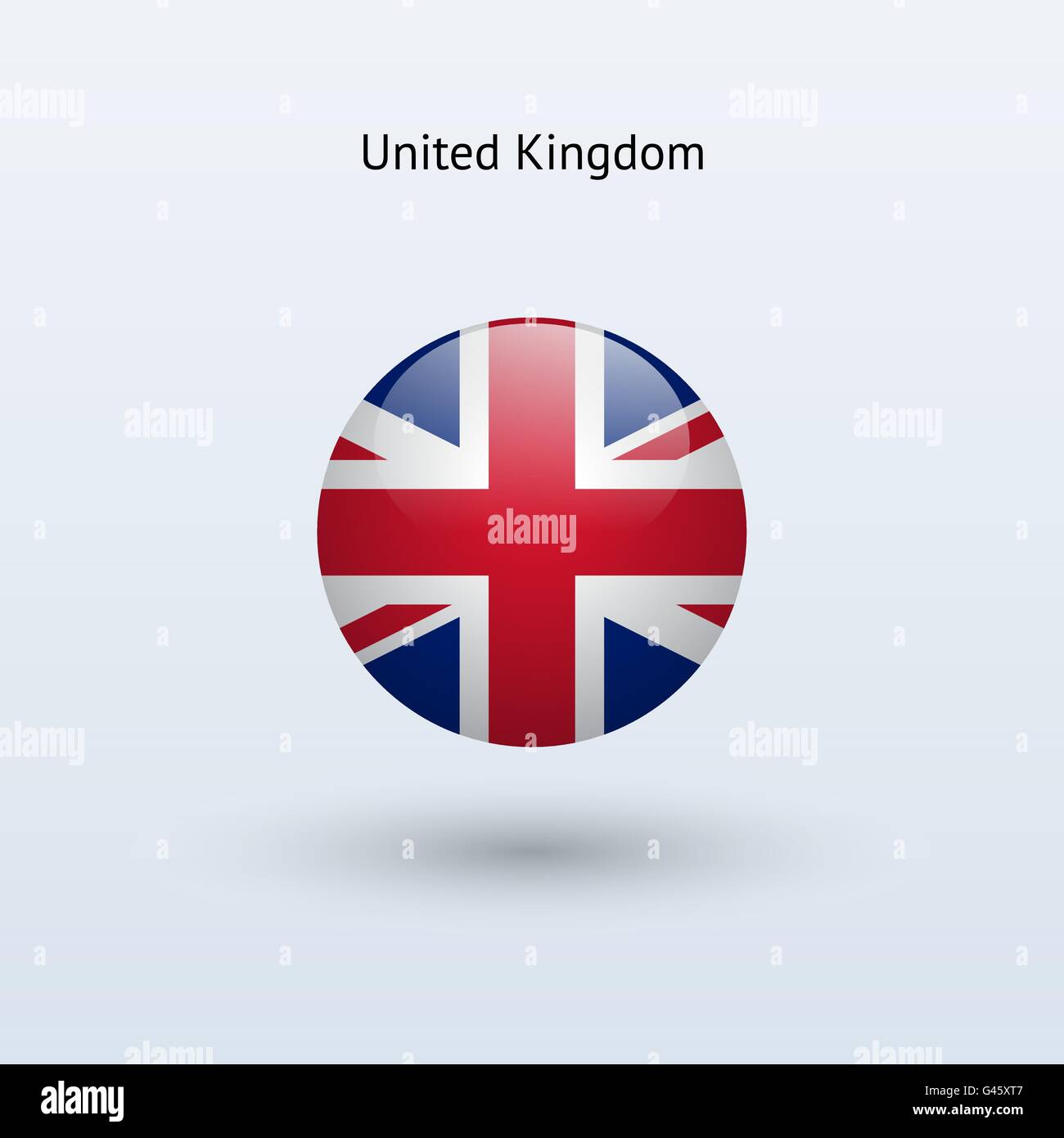 United Kingdom round flag. Vector illustration Stock Vector Image & Art ...