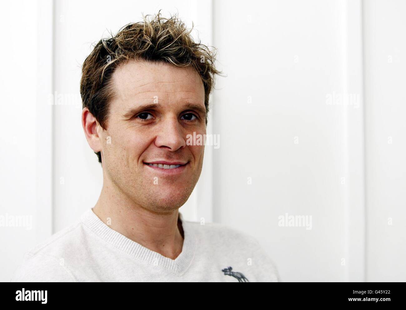 James Cracknell is photographed before being interviewed by The Press ...