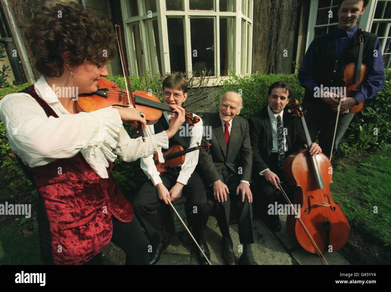International String Quartet comp Stock Photo - Alamy