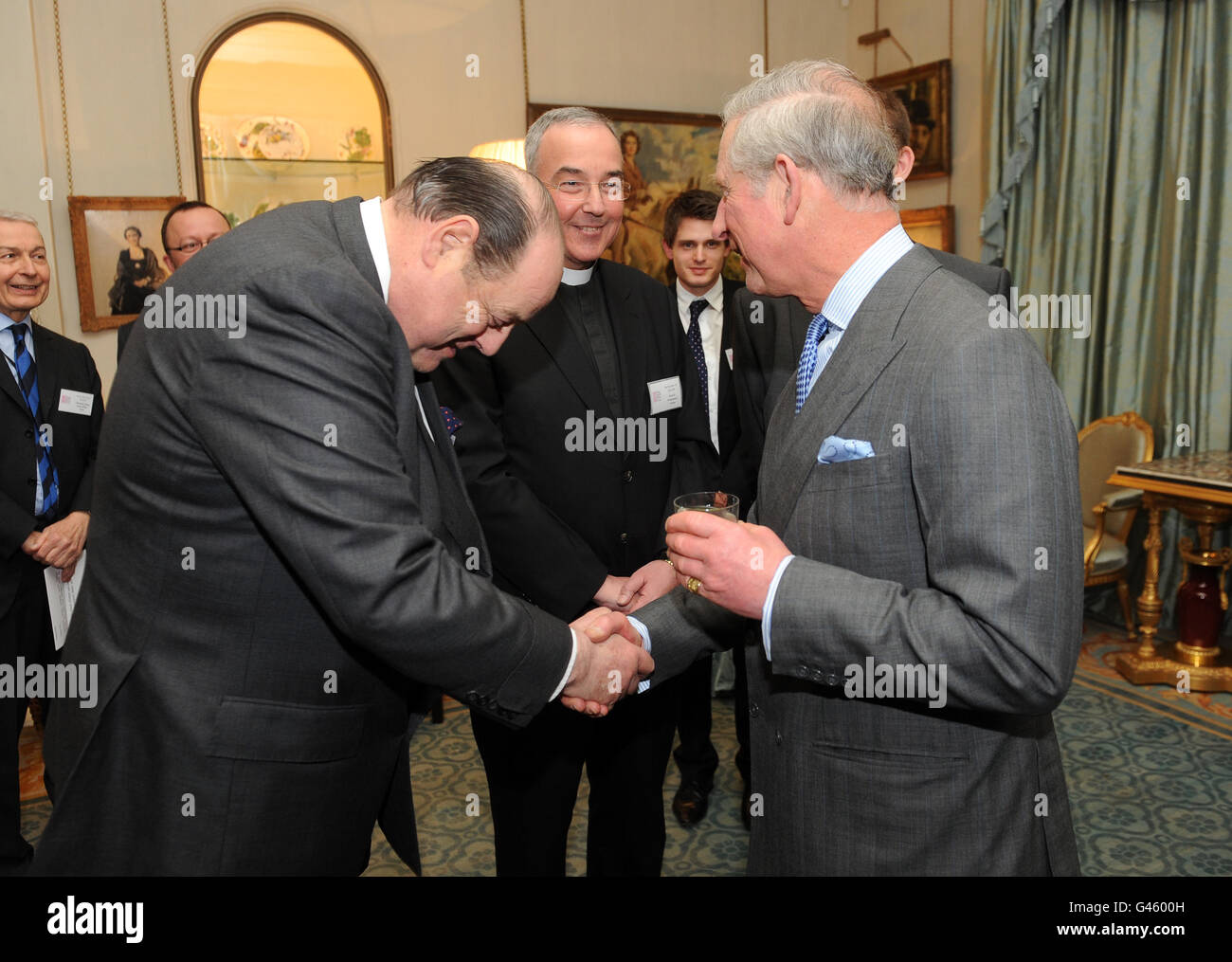 Prince Charles meets Nicholas Soames as he hosts a reception at ...
