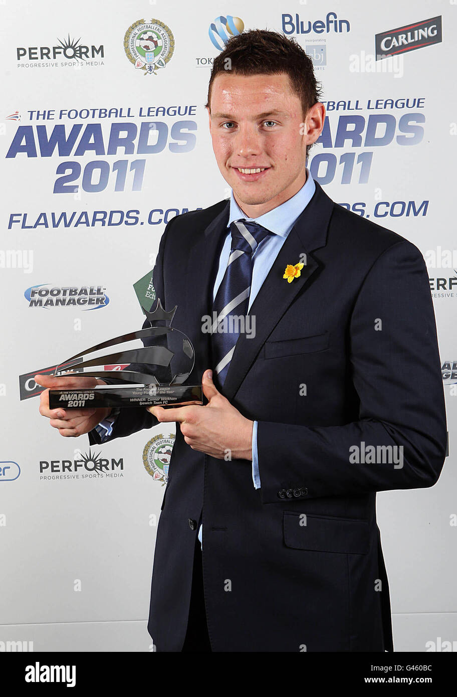 Ipswich Town's Connor Wickham wins The Football League Young Player of ...