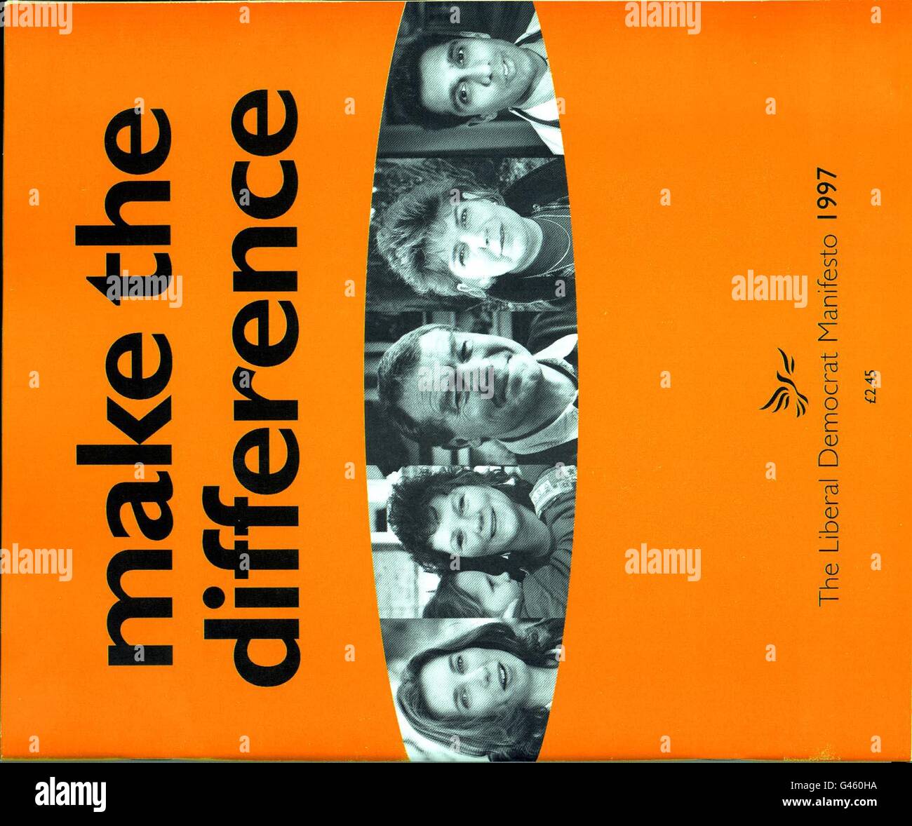The front cover of the Liberal Democrat's Election Manifesto, launched ...