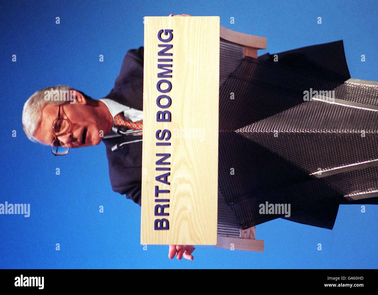 Major address/Tory Rally Stock Photo - Alamy