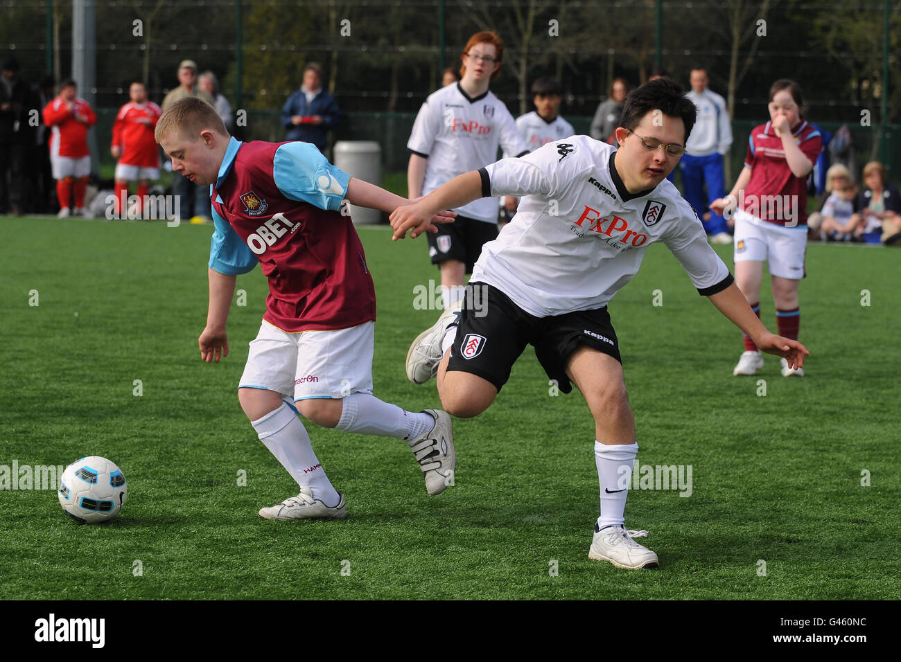 Soccer - Down's Syndrome Football Tournament - Motspur Park. Action ...