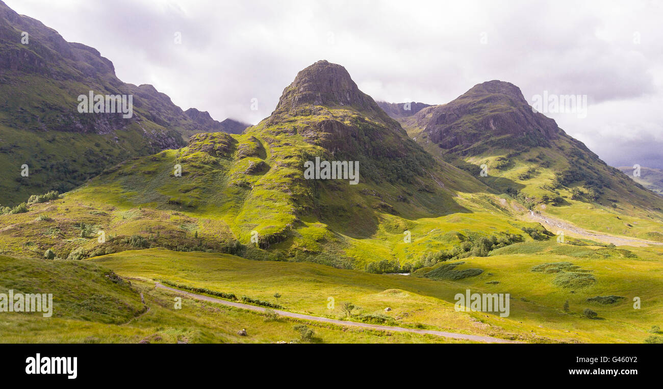 GLENCOE, SCOTLAND - Mountain landscape in Glencoe Stock Photo - Alamy