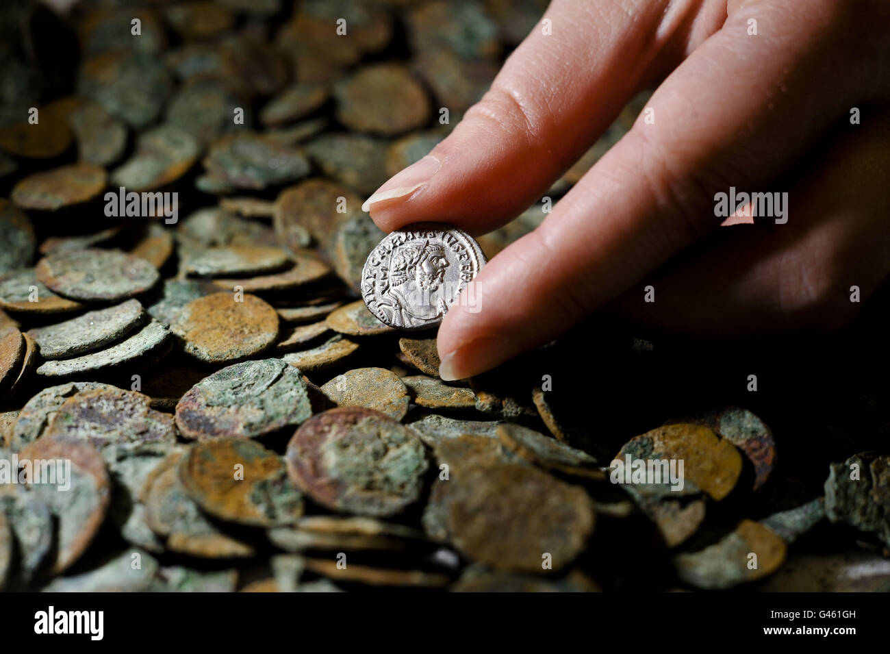 Iron Age gold jewellery hoard Stock Photo - Alamy