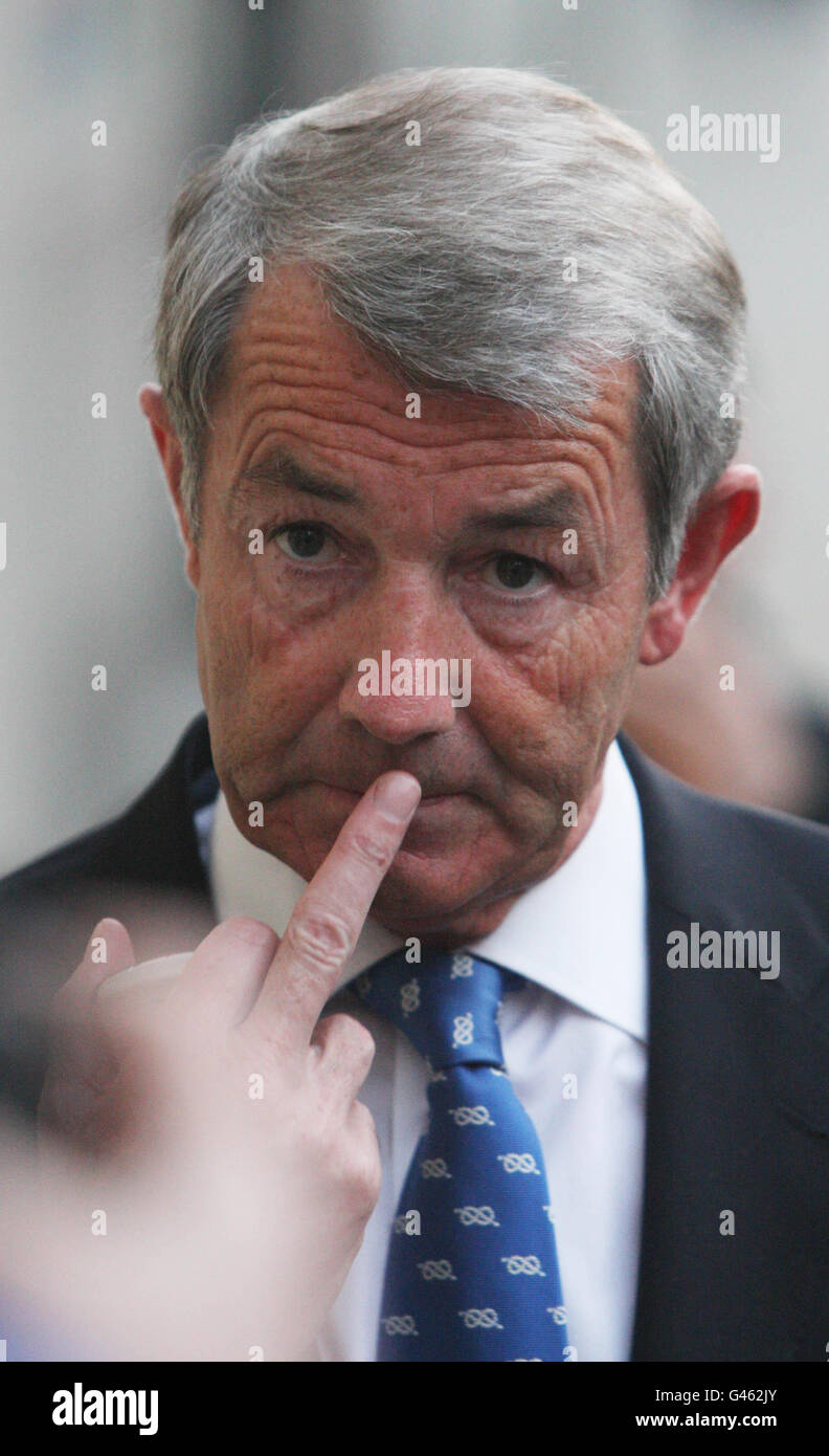 Independent TD Michael Lowry at the Davenport Hotel in Dublin this evening Stock Photo - Alamy