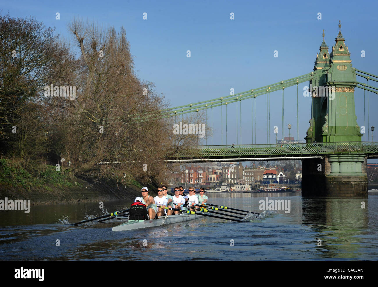 Rowing - The 157th Boat Race - Press Launch - Putney Stock Photo - Alamy