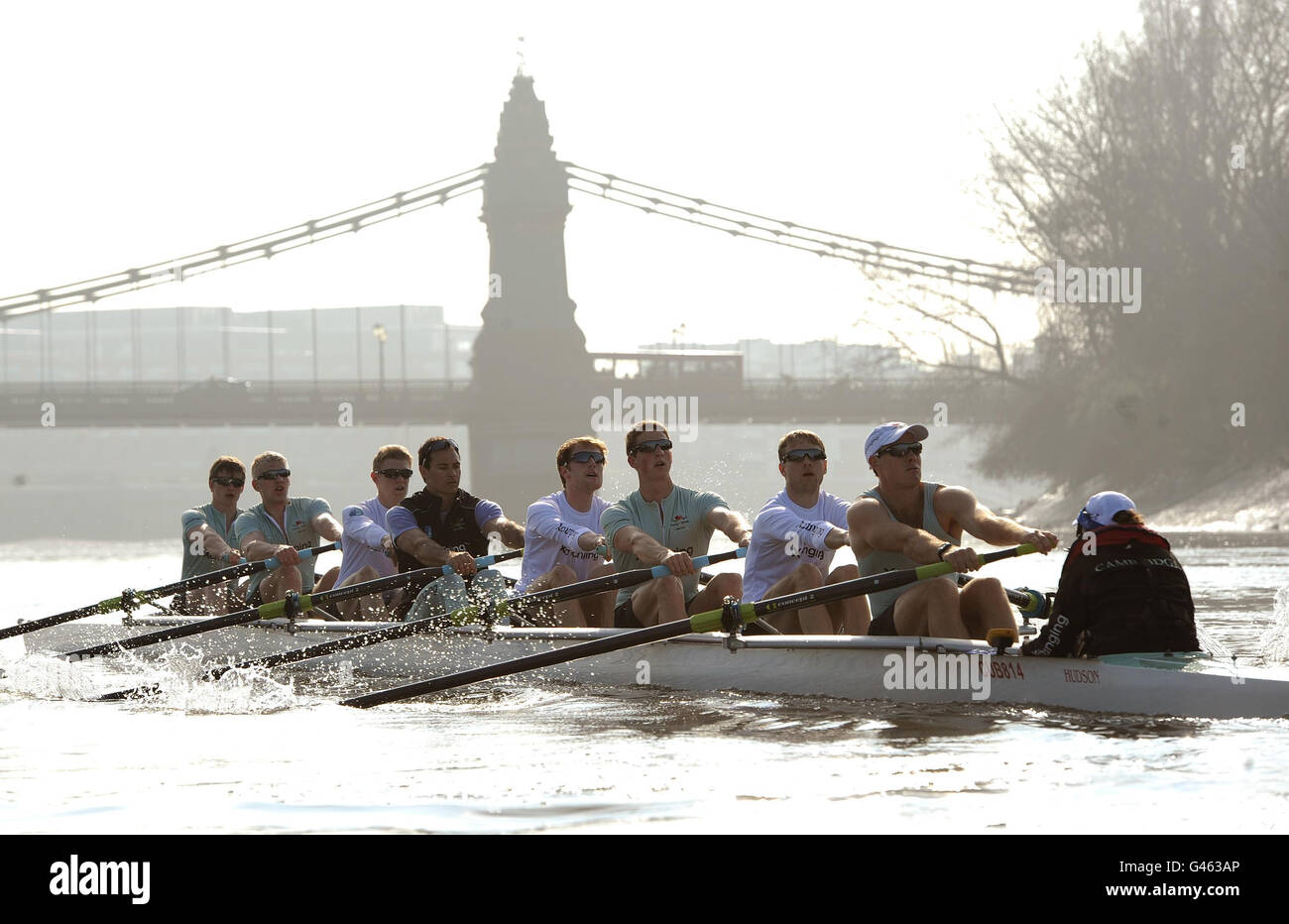 Rowing - The 157th Boat Race - Press Launch - Putney Stock Photo - Alamy