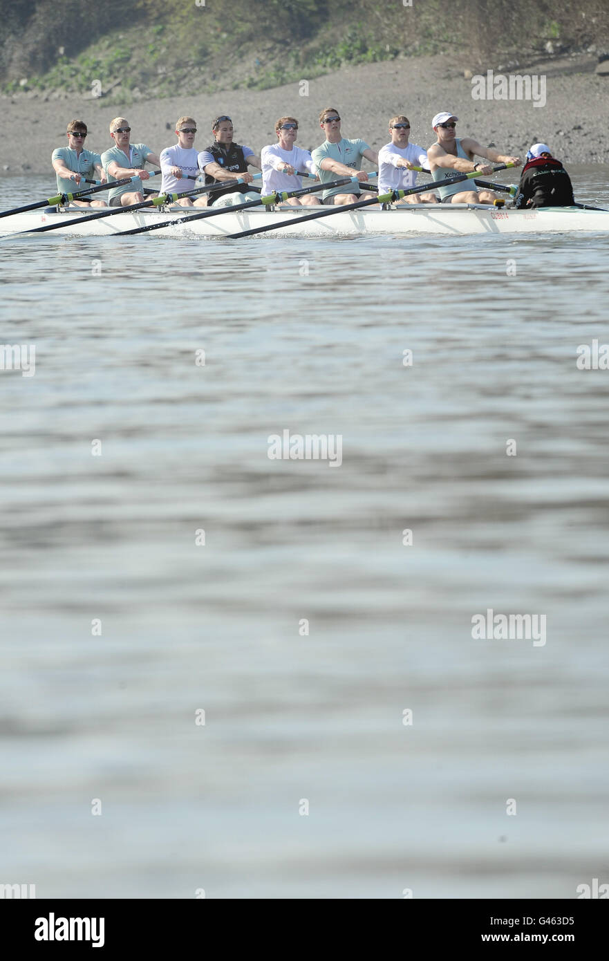 Rowing - The 157th Boat Race - Press Launch - Putney. The Cambridge ...