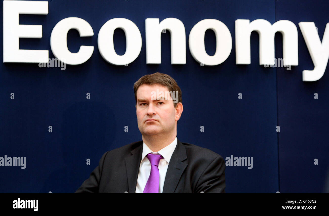 Exchequer secretary treasury david gauke speaking in lisburn co antrim ...