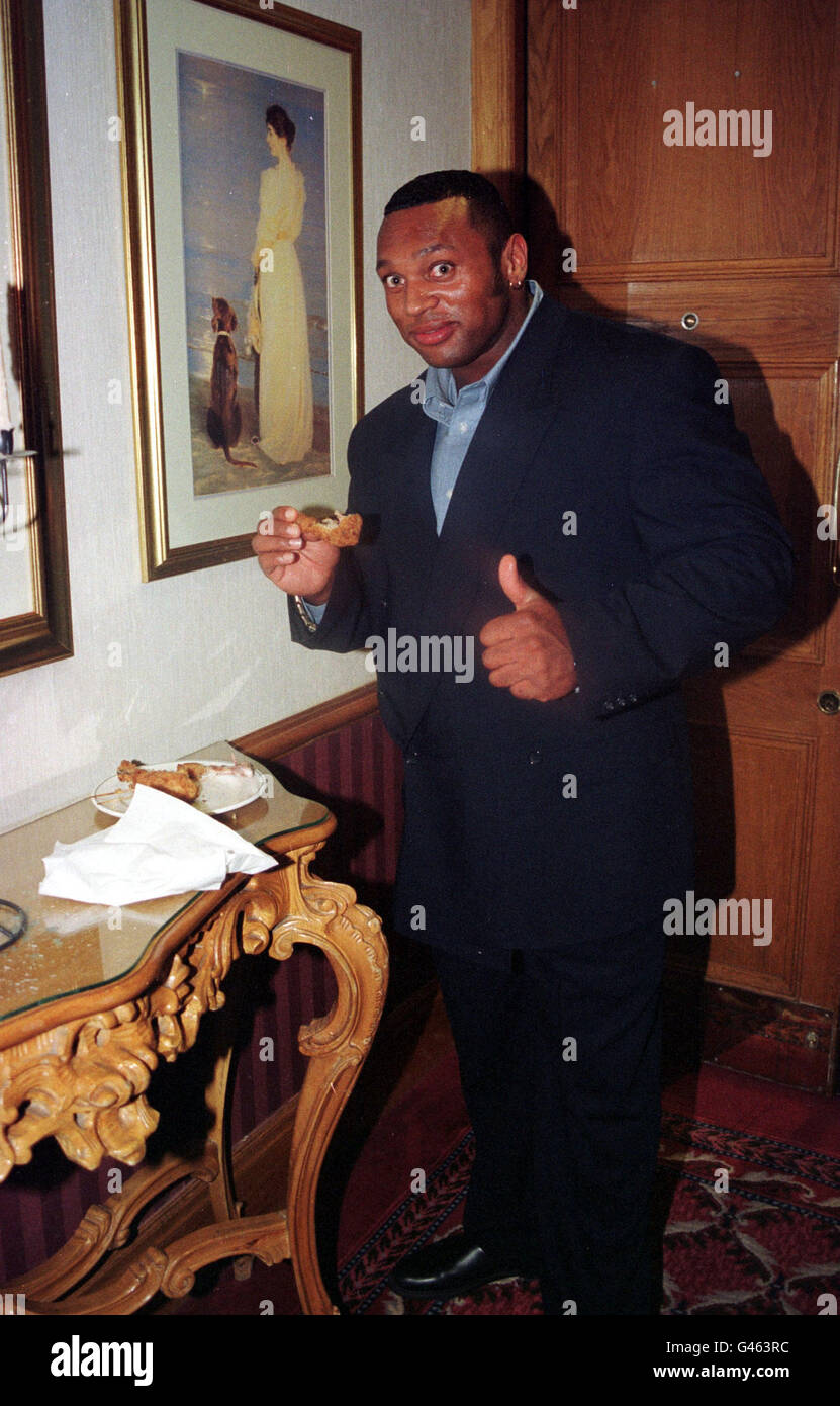 LONDON : 4/3/97 : GLADIATOR RHINO (MARK SMITH) AT THE OPENING OF THE ...