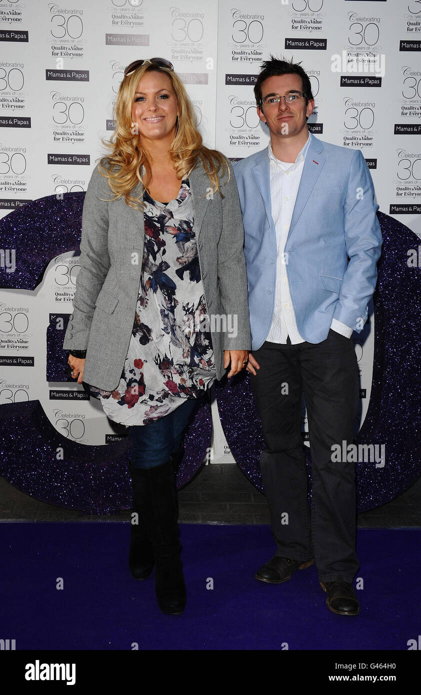Jo Joyner and husband Neil Madden arrive at the Mamas & Papas 30th ...