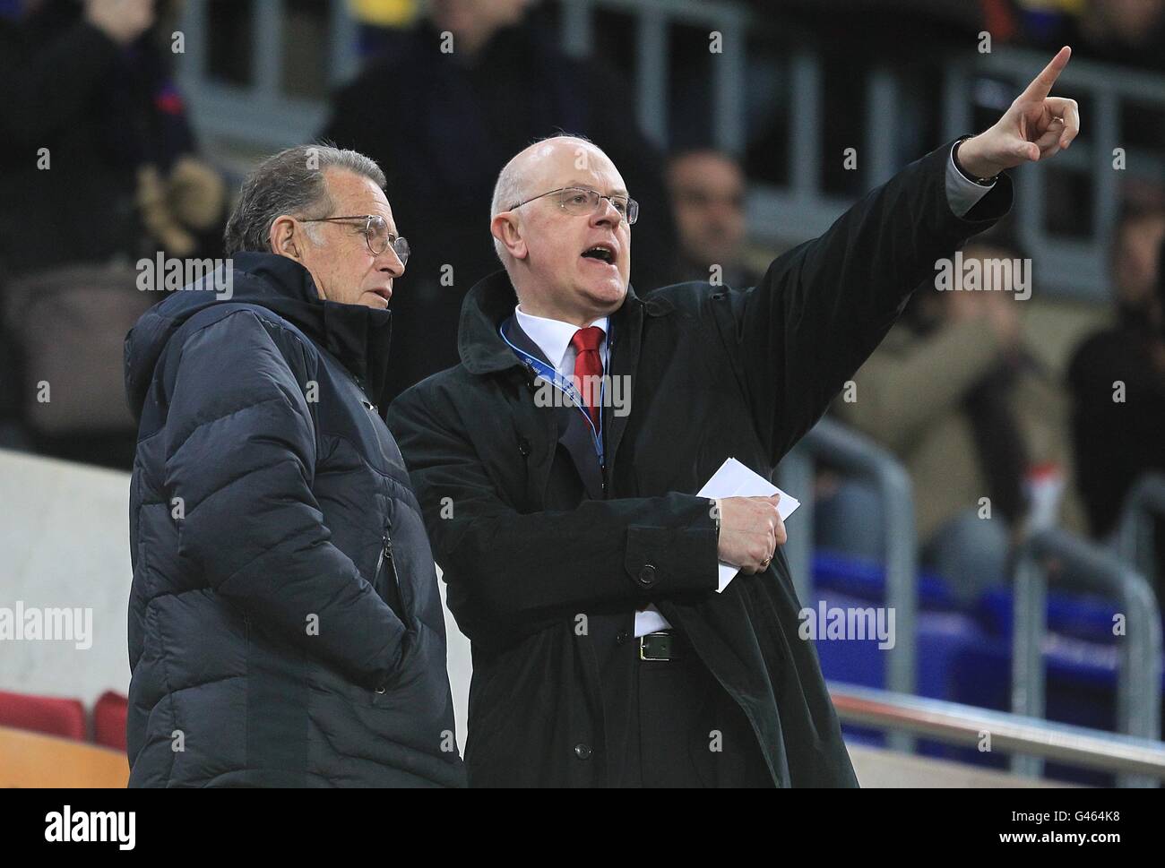 Arsenal director richard carr in the stands hi-res stock photography ...