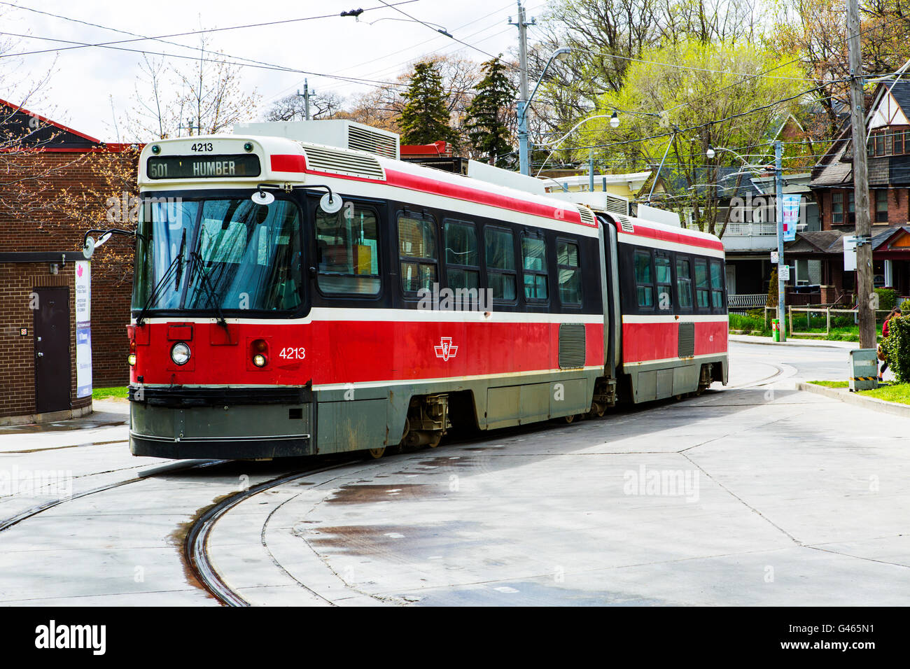 Toronto Transit Commission Streetcar Toronto Ontario Canada Stock Photo ...