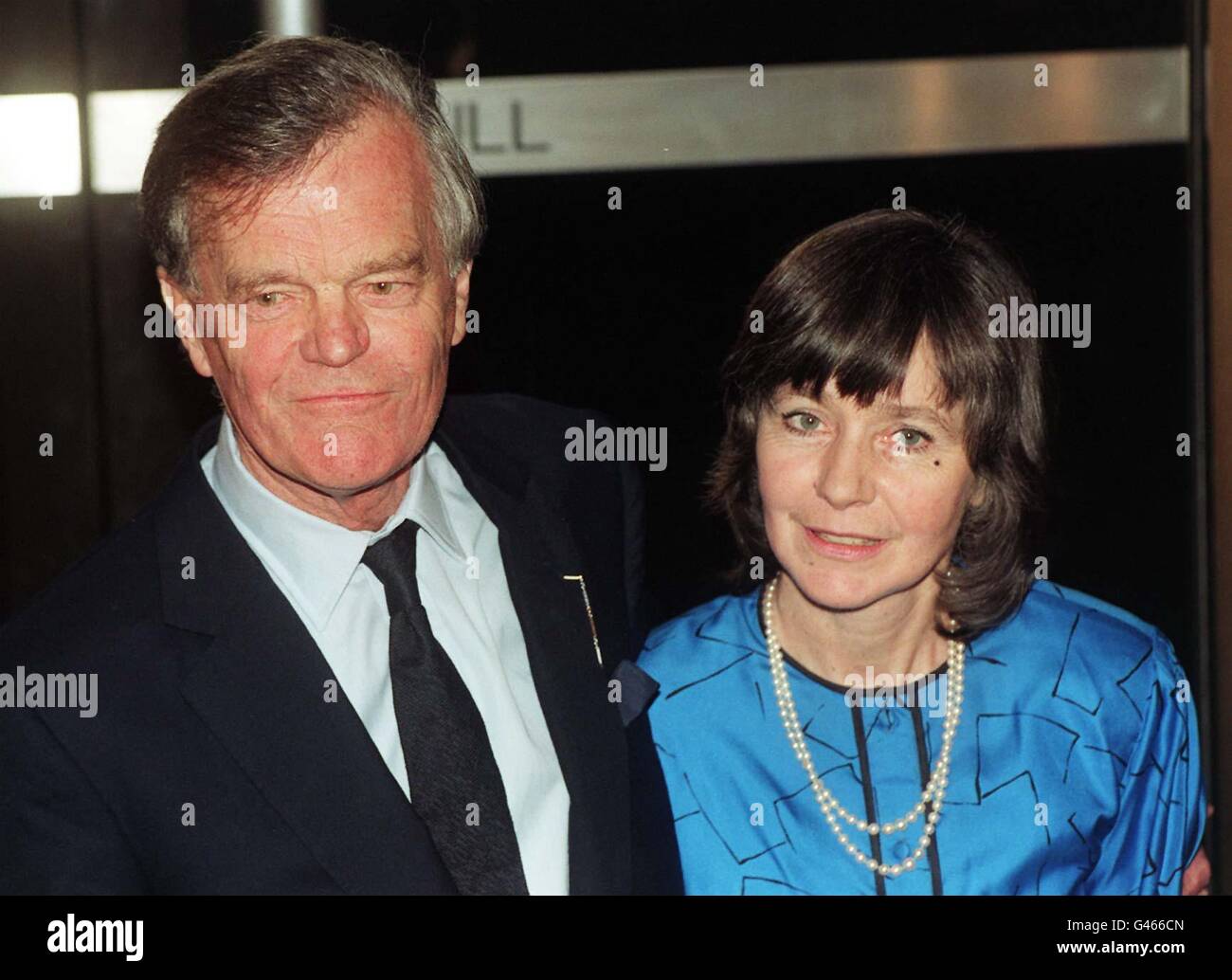 Former minister Alan Clark, accompanied by his wife Jane leaving ...