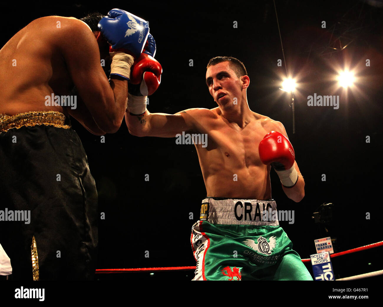 Craig Evans (right) in action against Sid Razakduring the Super ...