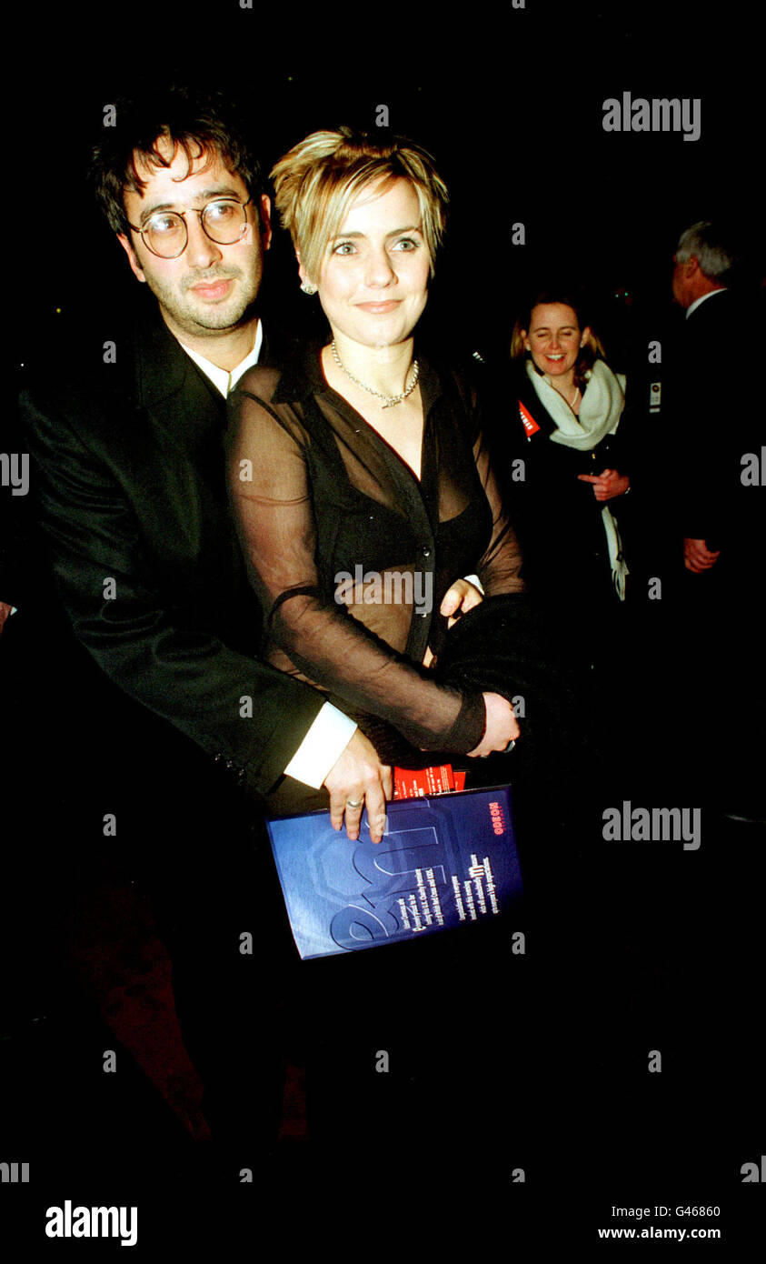 LONDON : 29/1/97 : DAVID BADDIEL AND PARTNER SARAH BOWDEN ARRIVE FOR ...