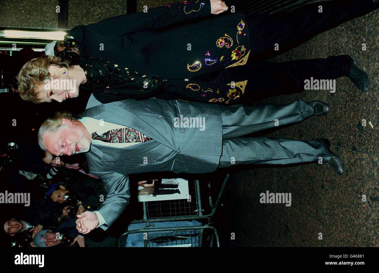 Actor David Jason accompanied by his girl friend Gil Hinchcliffe ...