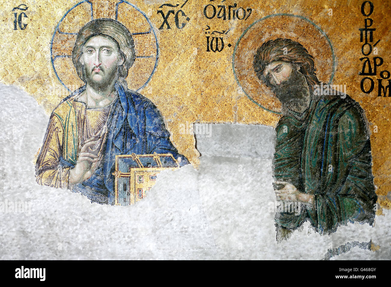 Ancient mosaic jesus christ hi-res stock photography and images - Alamy