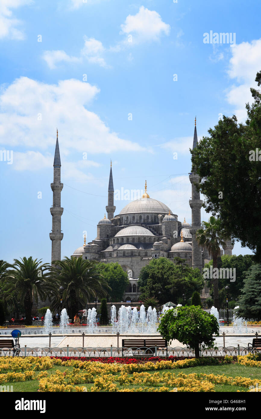 View of famous ancient Blue Mosque in Istanbul, Turkey Stock Photo - Alamy