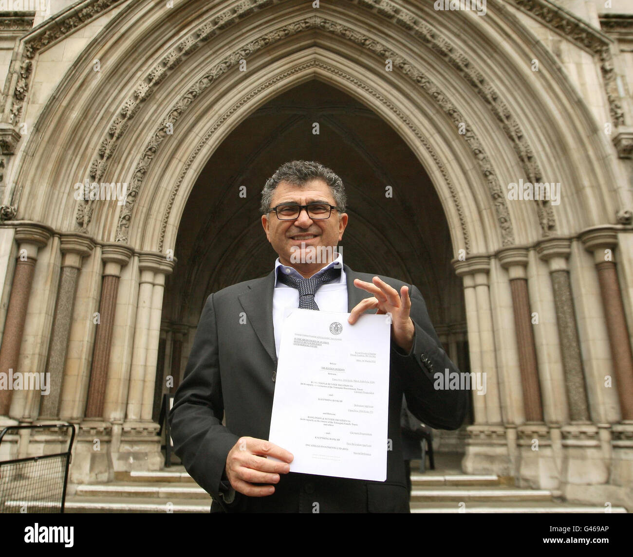 Vincent Tchenguiz is seen outside the Royal Courts of Justice, London ...