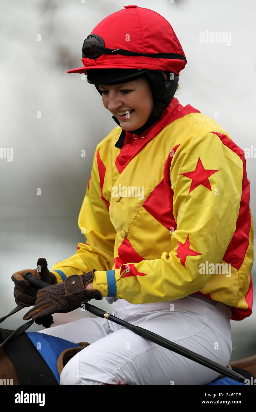 Jockey Emma Sayer riding Samizdat celebrates after winning the Bet On ...