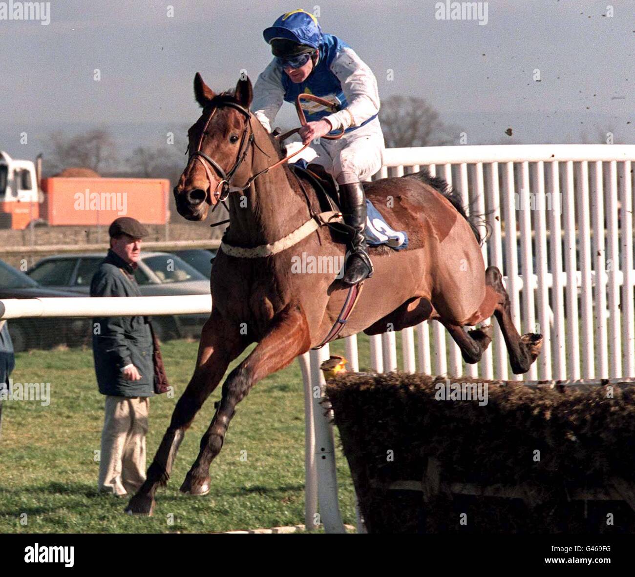 Back on top, Jockey Lorcan Wyer jumps the last hurdle on Cumbrian ...