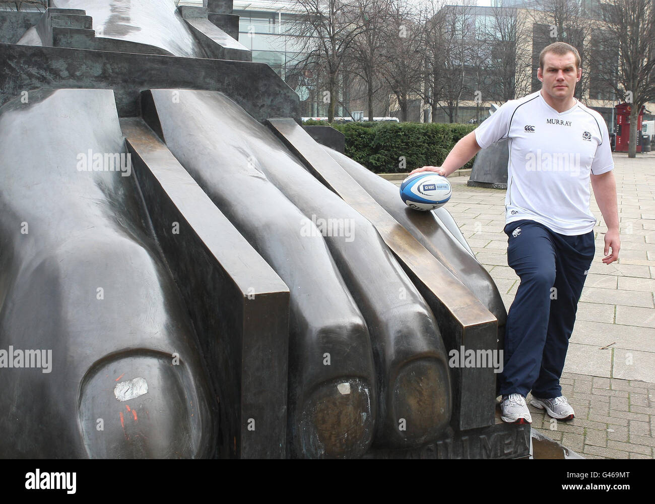 Scotlands geoff cross team announcement murrayfield hi-res stock ...