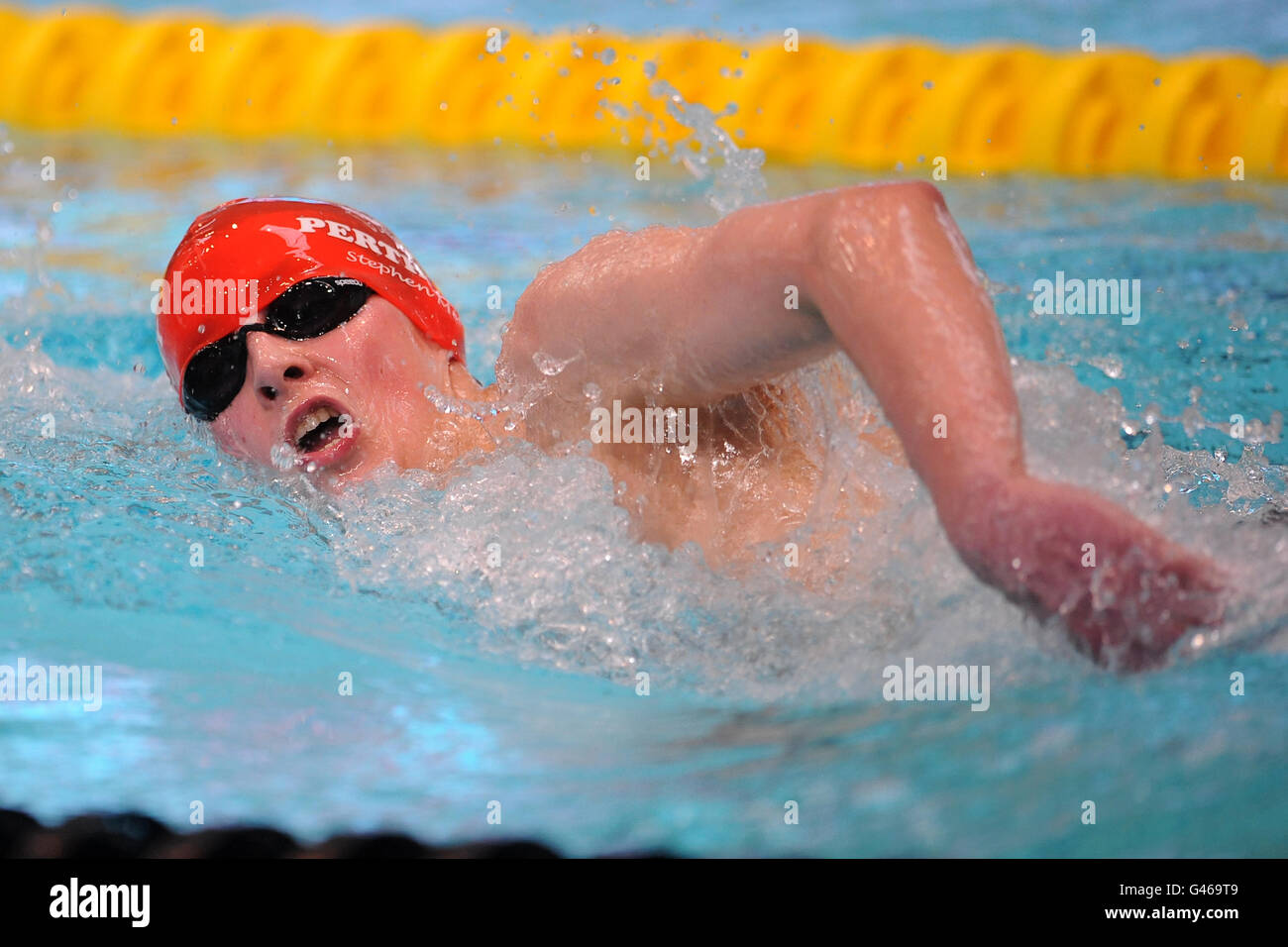 Perth City's Stephen Milne during his heat of the Men's Open 800m ...
