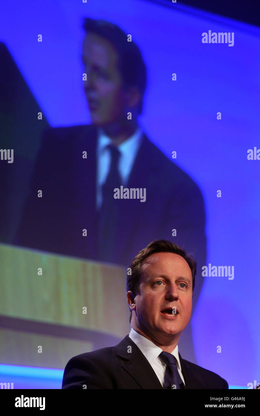Prime Minister David Cameron delivers his speech to the Scottish ...
