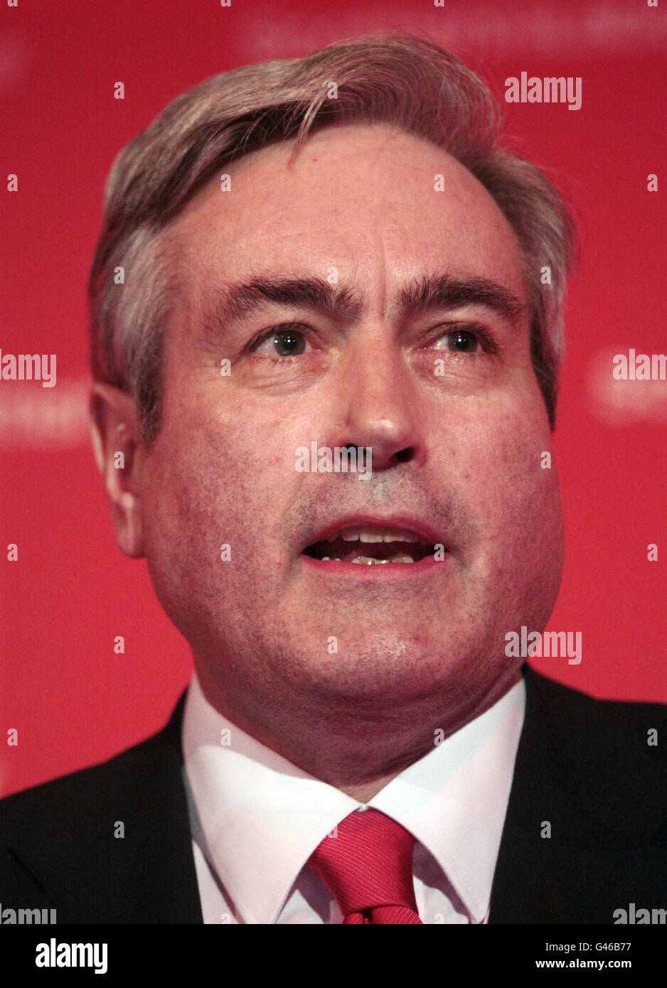 Scottish Labour Party Leader Iain Grey delivers his address at the ...