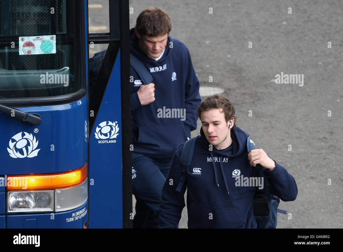 Rugby scotland bus hi-res stock photography and images - Alamy