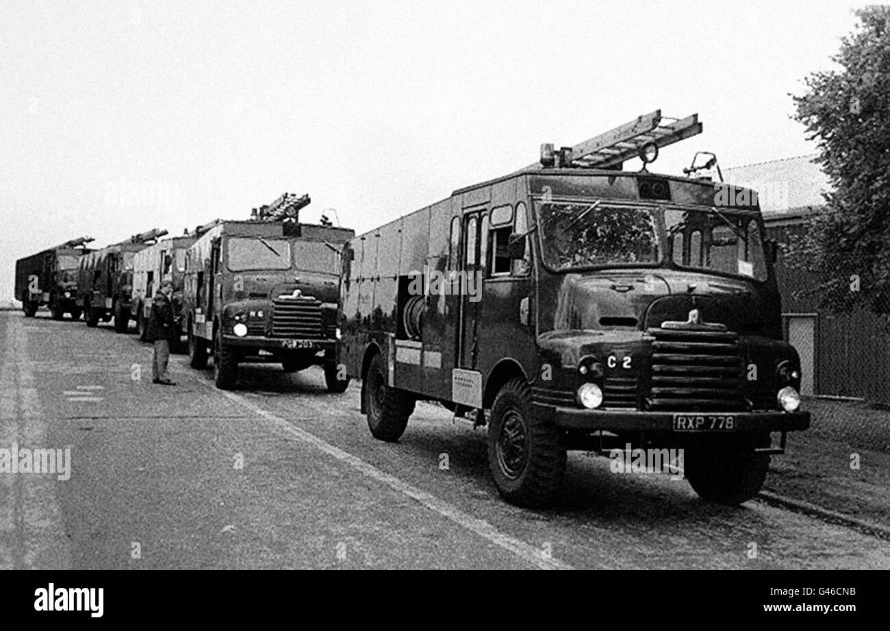 A green goddess fire engine Black and White Stock Photos & Images - Alamy