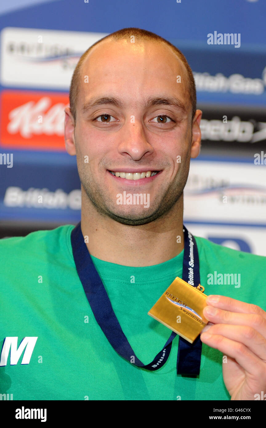James Goddard poses with his gold medal after winning the Men's Open ...