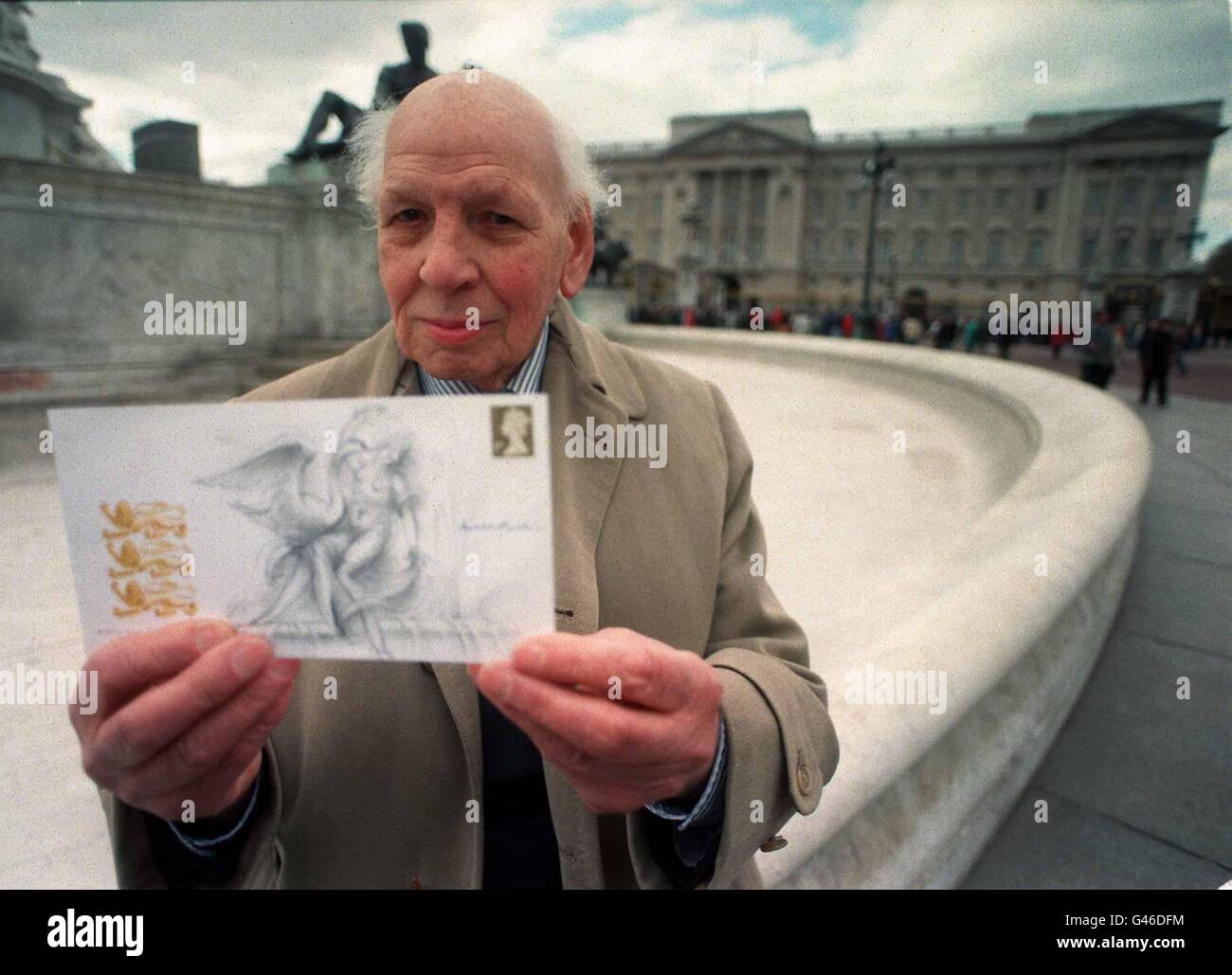 Arnold Machin, OBE, designer of the Queen's head that has adorned ...